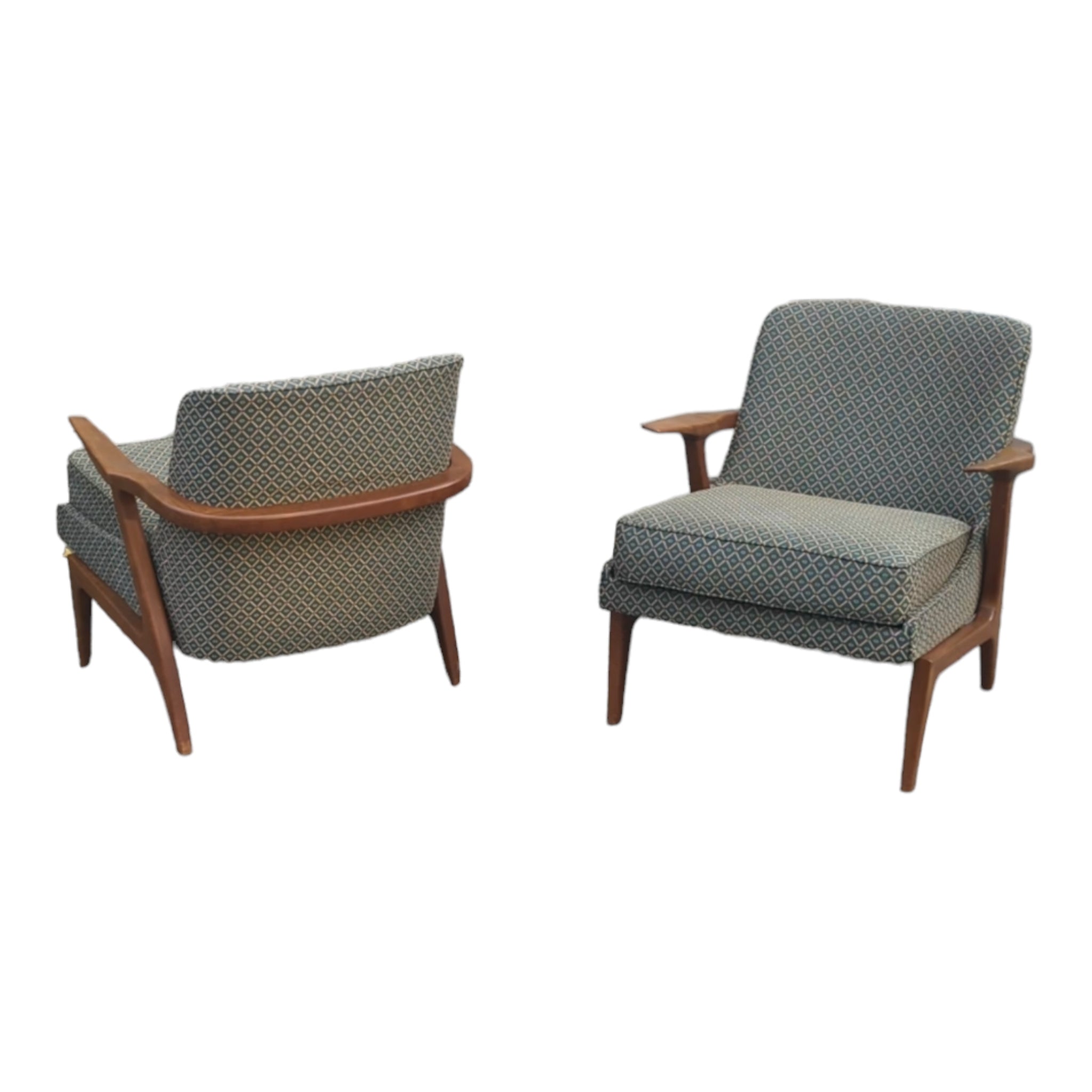 Pre order - Pair of Dario Zoureff armchairs Z shape – Vintage Luxury