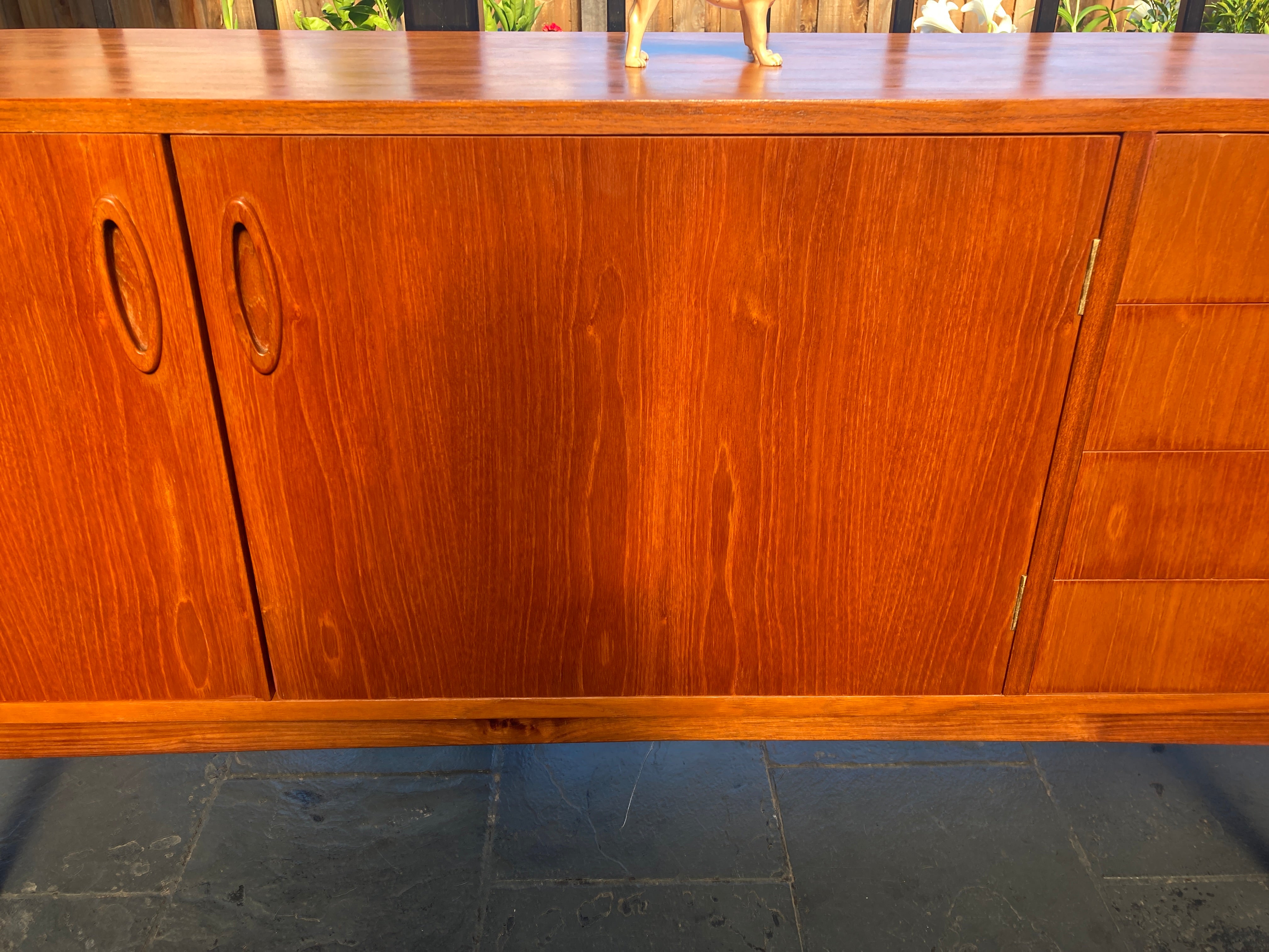 Fler 64 sideboard original restored mcm genuine teak buffet Fred Lowen ...