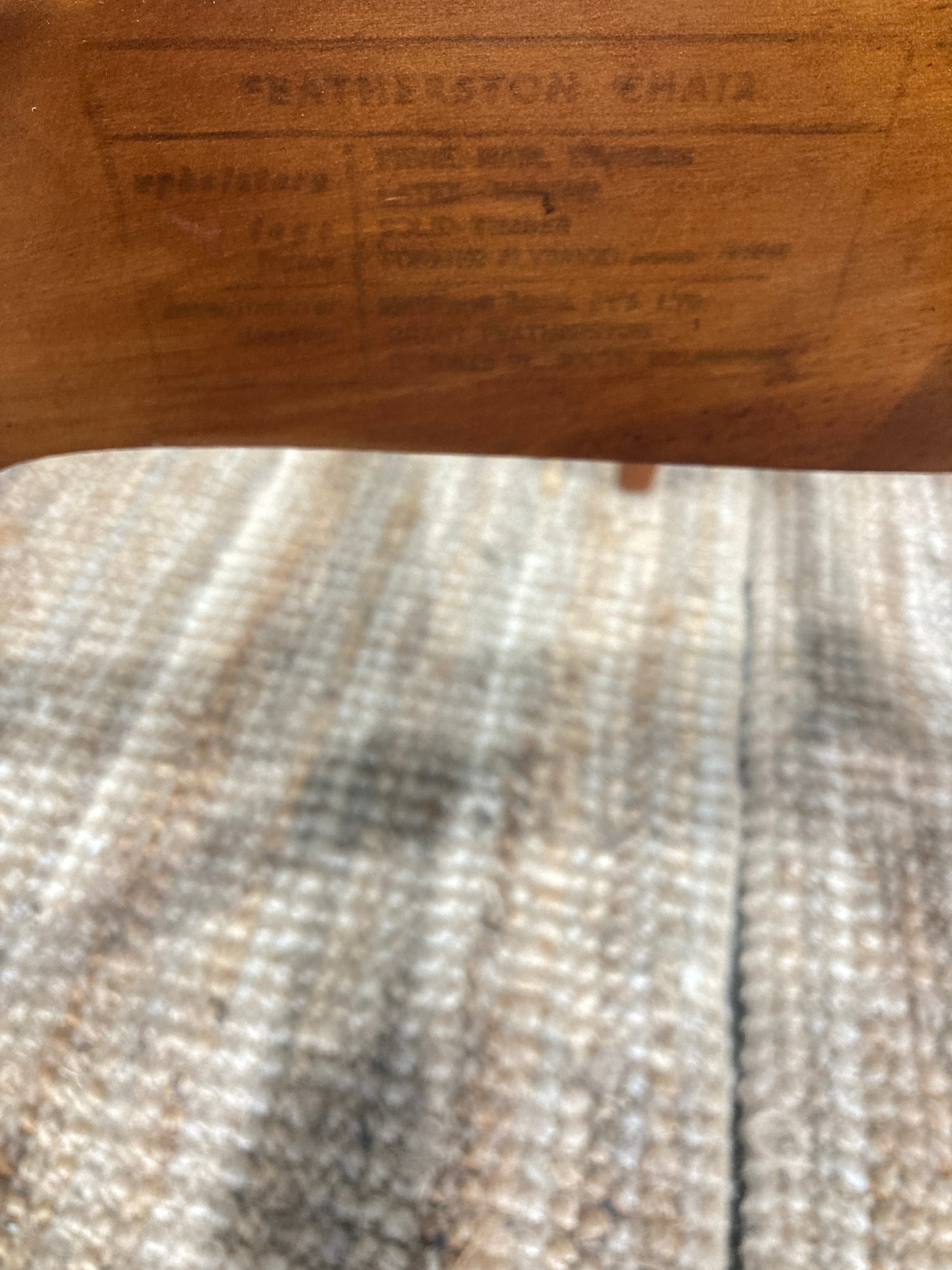 Featherston button back contour chair A305H model fully restored Zepel ...
