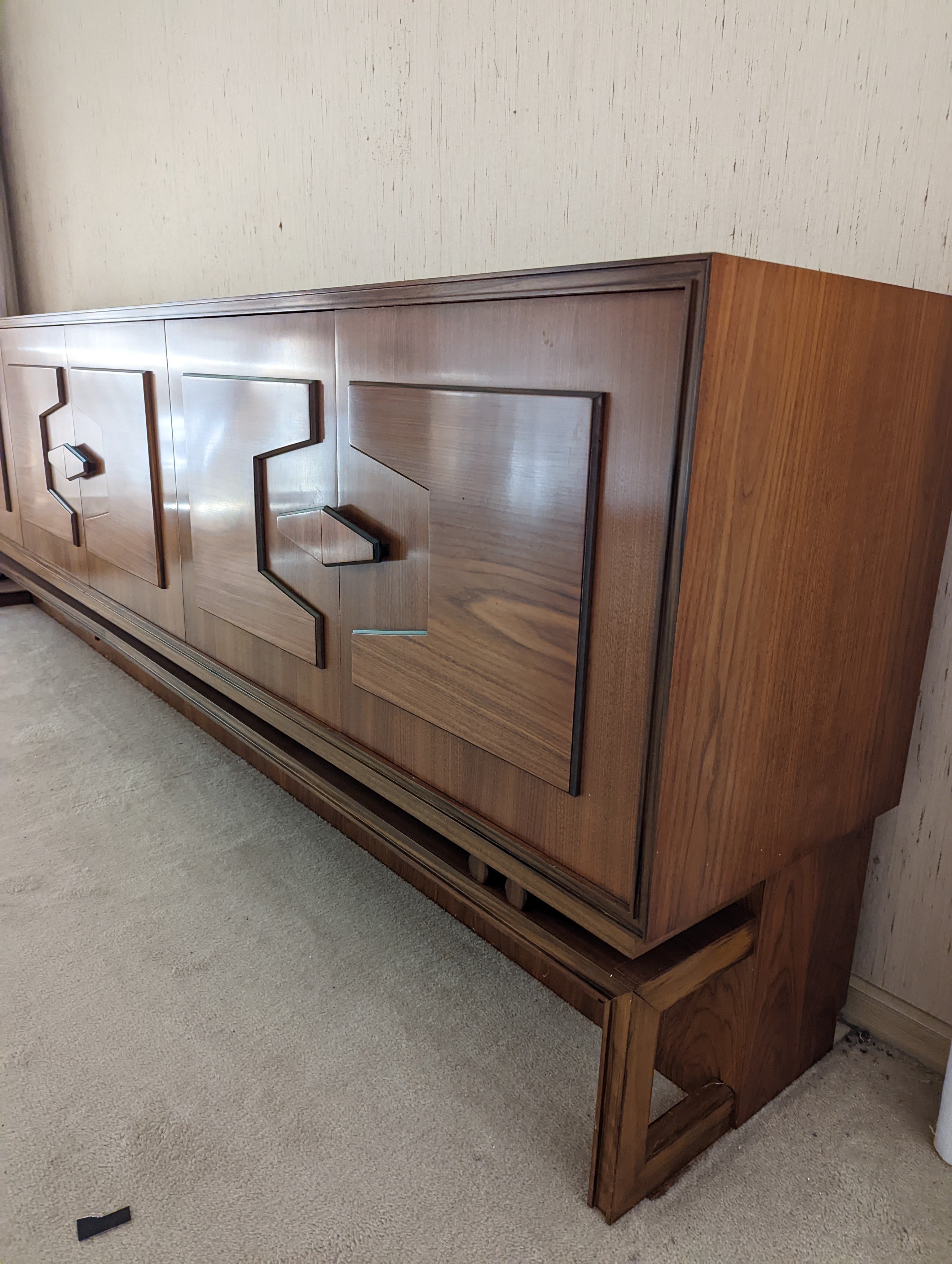 Rudowski bespoke sideboard extra long 3.1m teak 6 door MCM 1960-70s ...