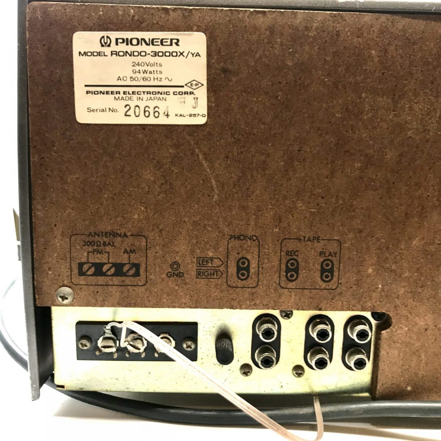 Pioneer amplifier rondo-3000X Japan serviced vintage phono tape tuner ...