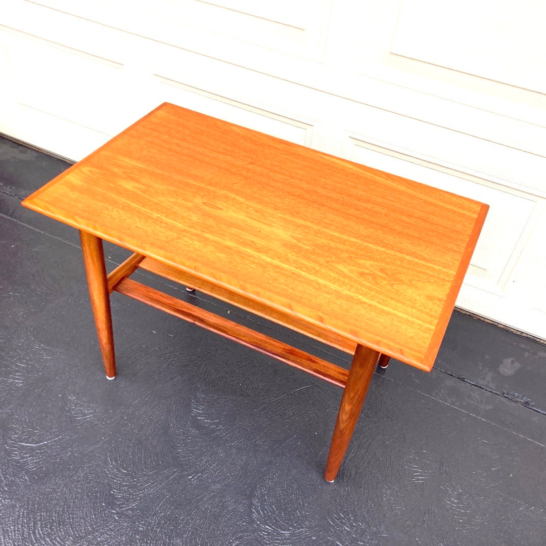 Genuine parker coffee table teak mid century MCM 1960s restored ...