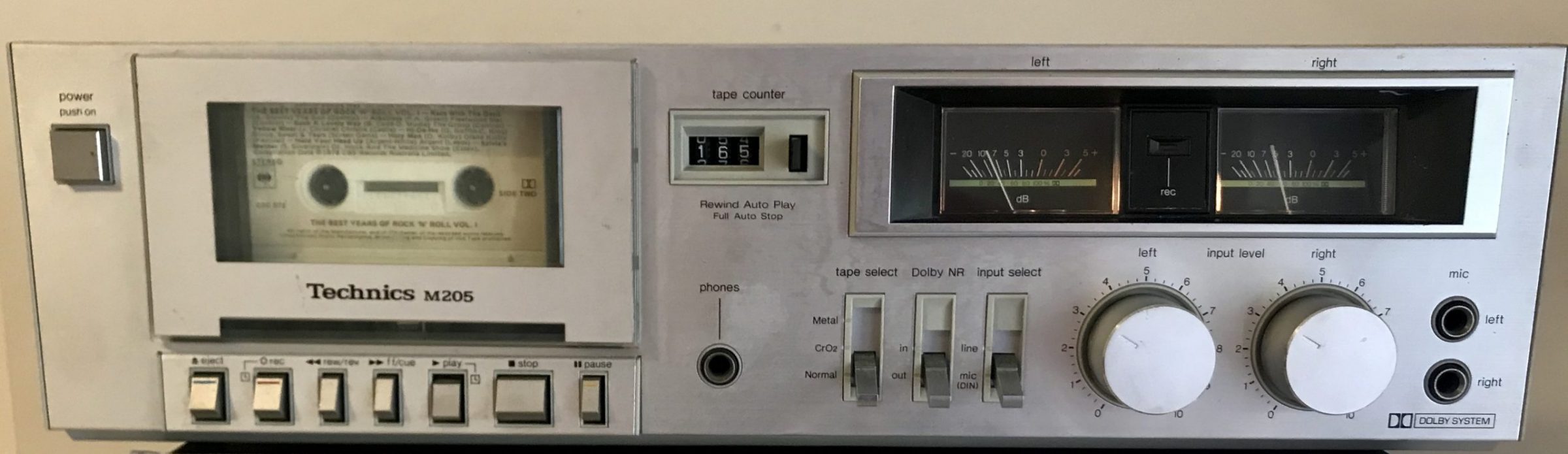 Technics Cassette Deck RS-M205 vintage 1981 tape player – Vintage Luxury